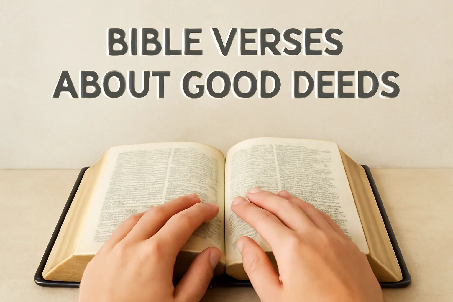 Bible Verses About Good Deeds: Passages Inspiring Kindness